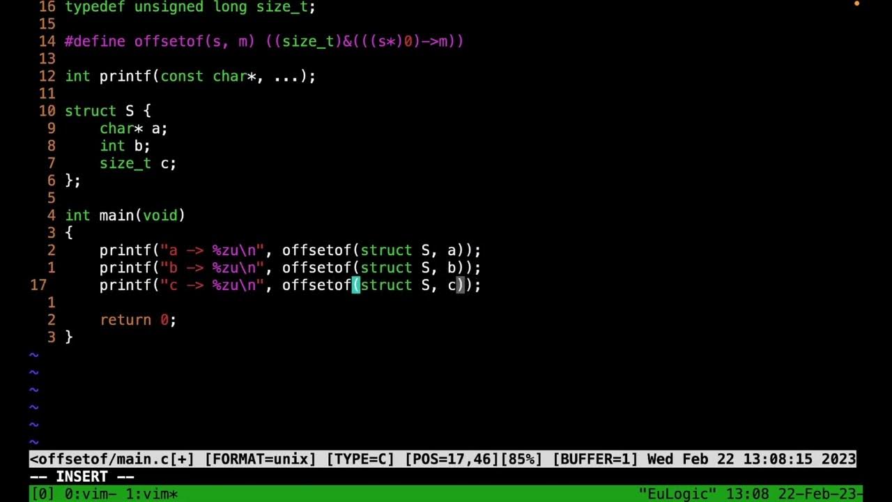 ASMR Programming - Writing my own offsetof macro in C - YouTube
