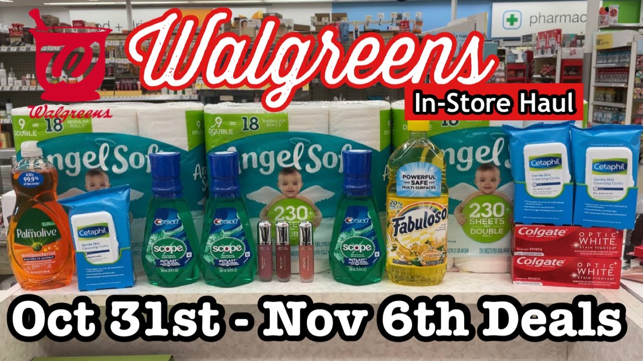 Walgreens Couponing | In-Store Haul | Oct 31st-Nov 6th Deals - YouTube
