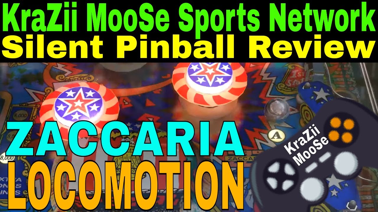 KMSN Presents Silent Pinball Review Zaccaria Locomotion Table Live From ...