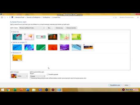 windowsda divar kagizini deyismek