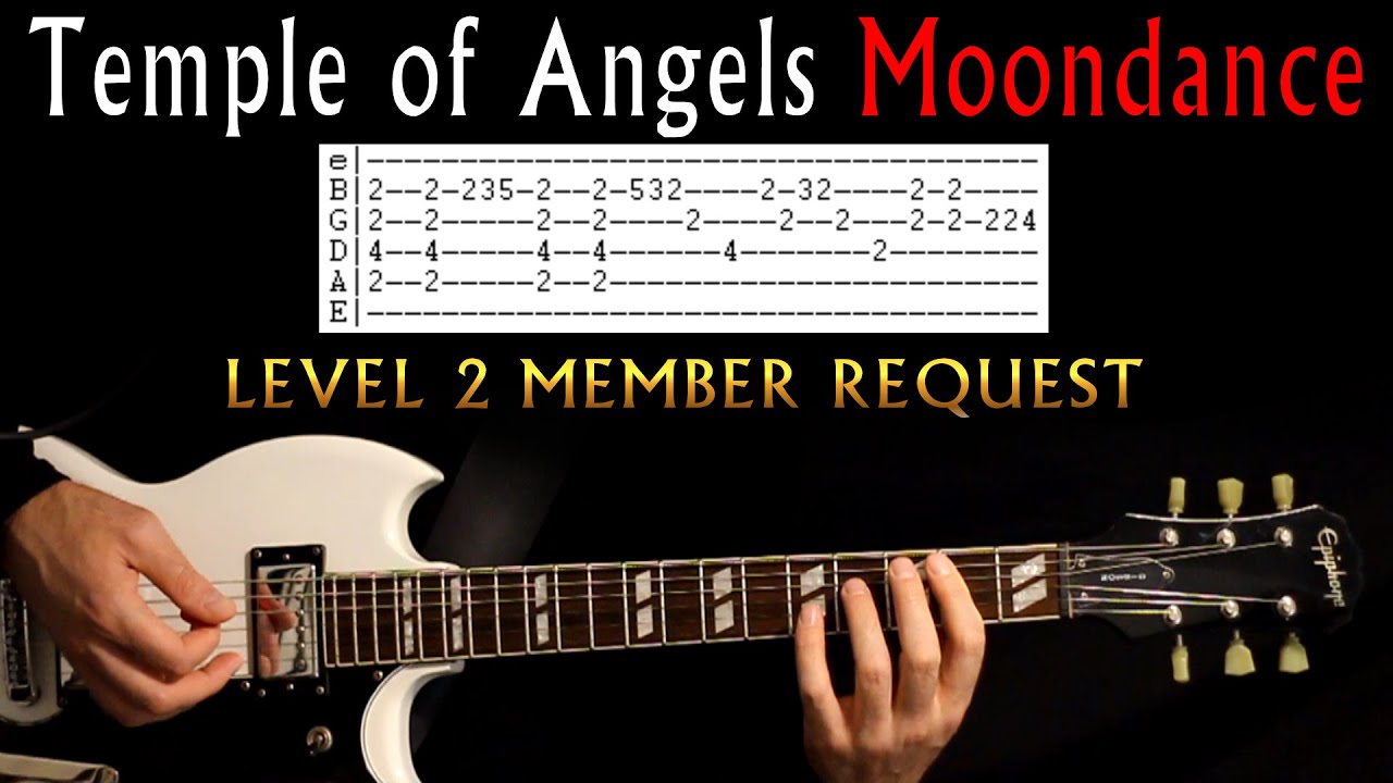 Temple of Angels Moondance Guitar Lesson / Guitar Tab / Guitar Tabs ...