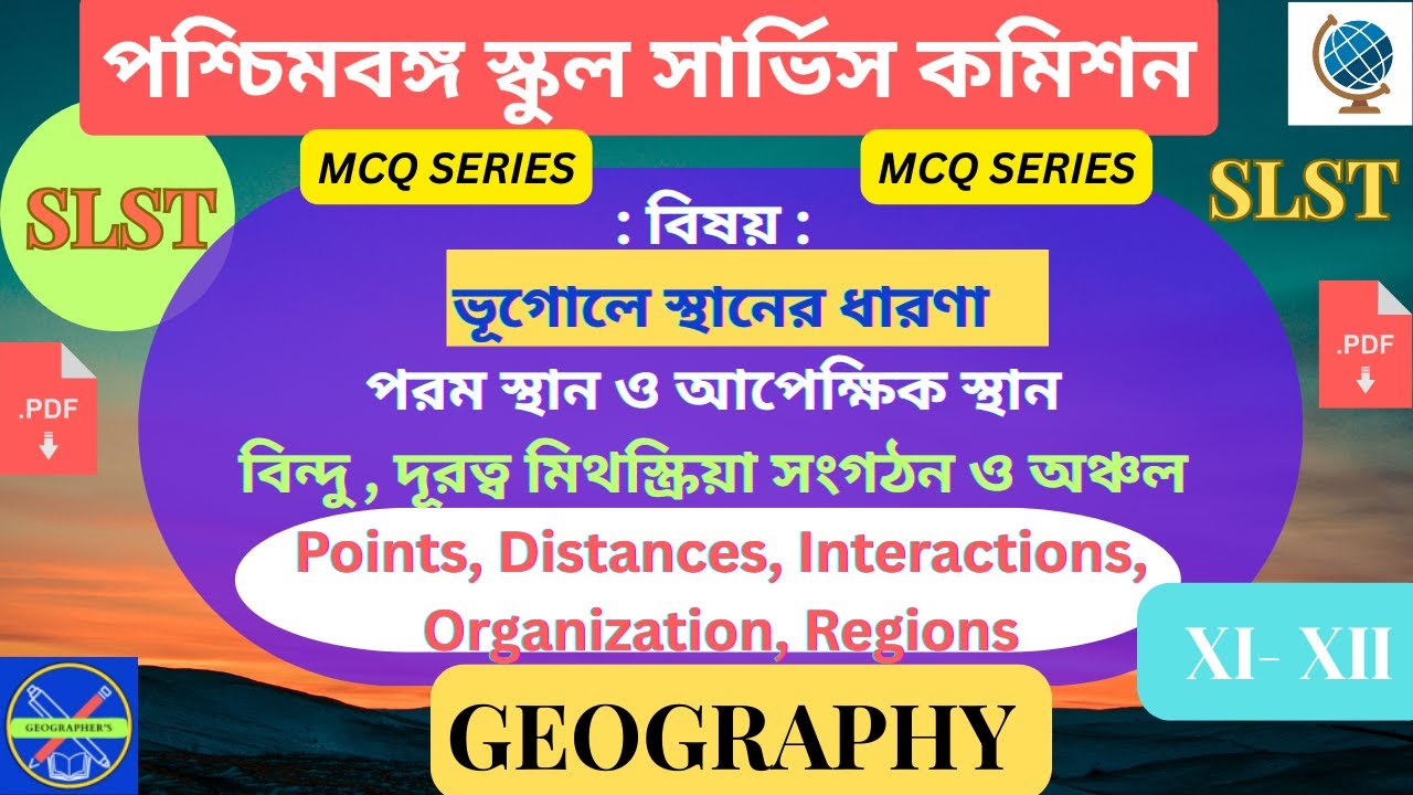 স্থানের ধারণা | Concept of Space in Geography | Absolute & Relative ...