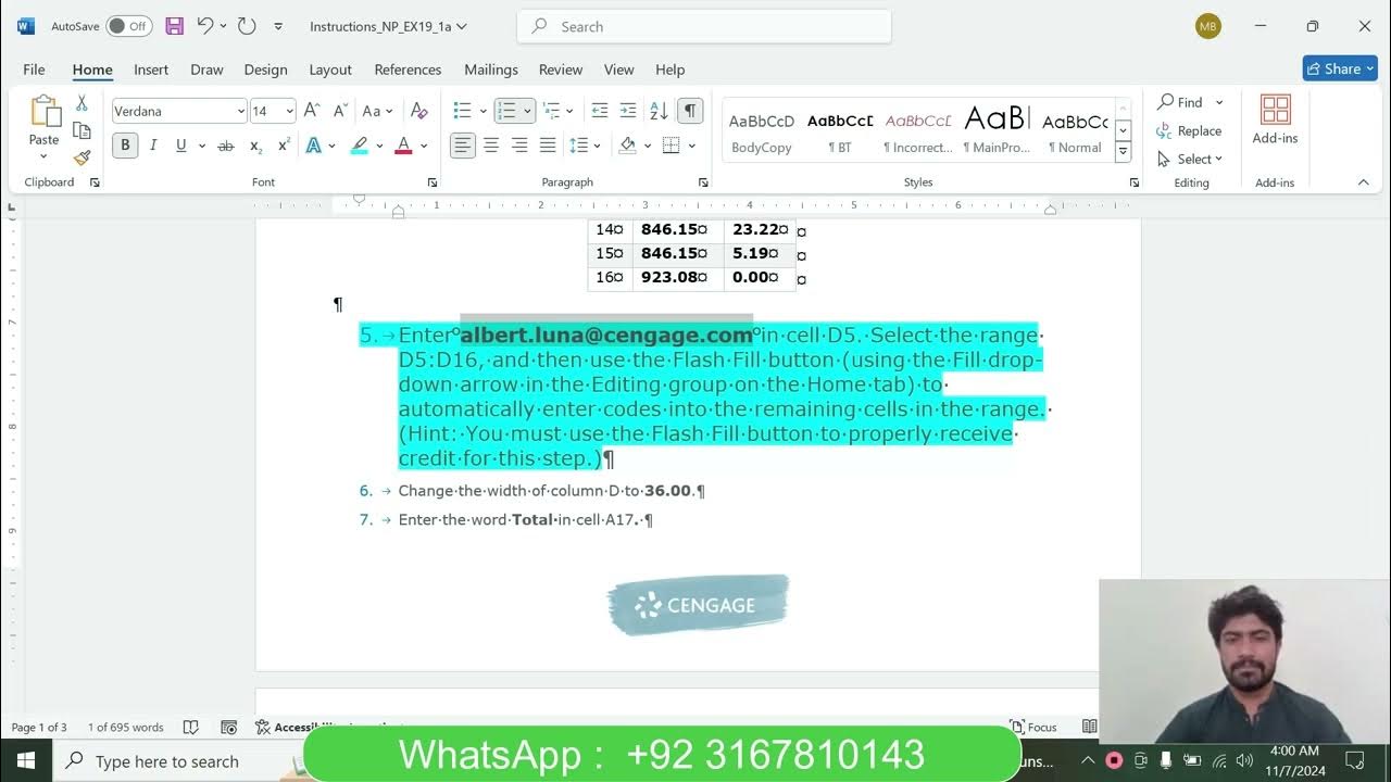 New Perspectives Excel 2019 | Module 1: SAM Project 1a | Tabula ...