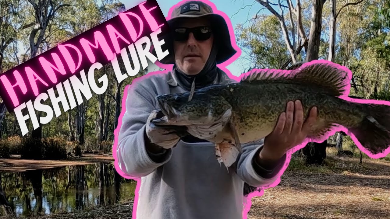 Epic MURRAY COD session on Handmade Fishing Lure - YouTube