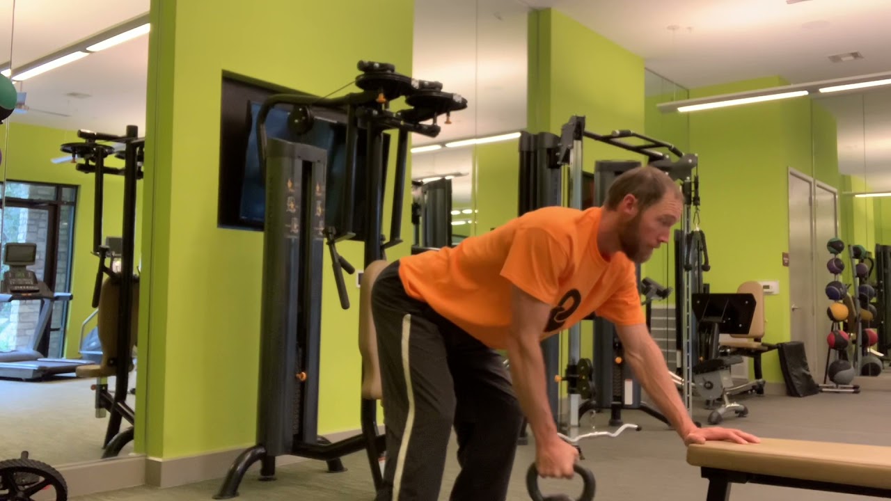 KB 1-Arm Horizontal Supported Rows - YouTube