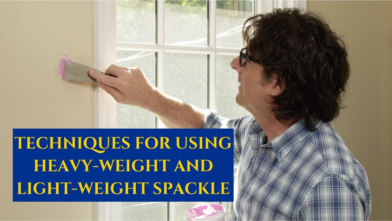 Techniques for using Heavy-Weight and Light-Weight Spackle - YouTube