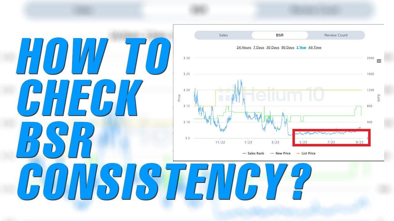 How to check BSR Consistency in Helium 10 for Private Label Product ...