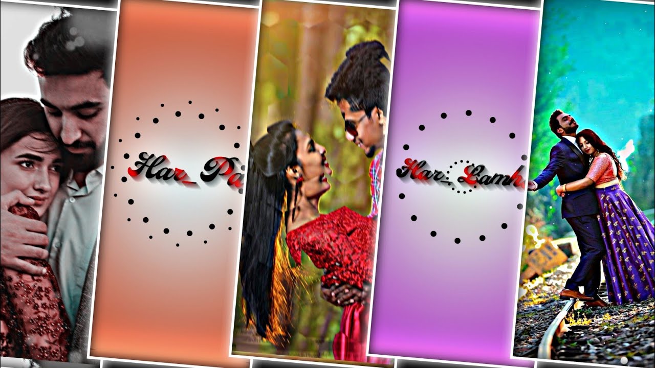 Hindi lyrics romantic Couple Love status Video editing alight motion 🥀 ...