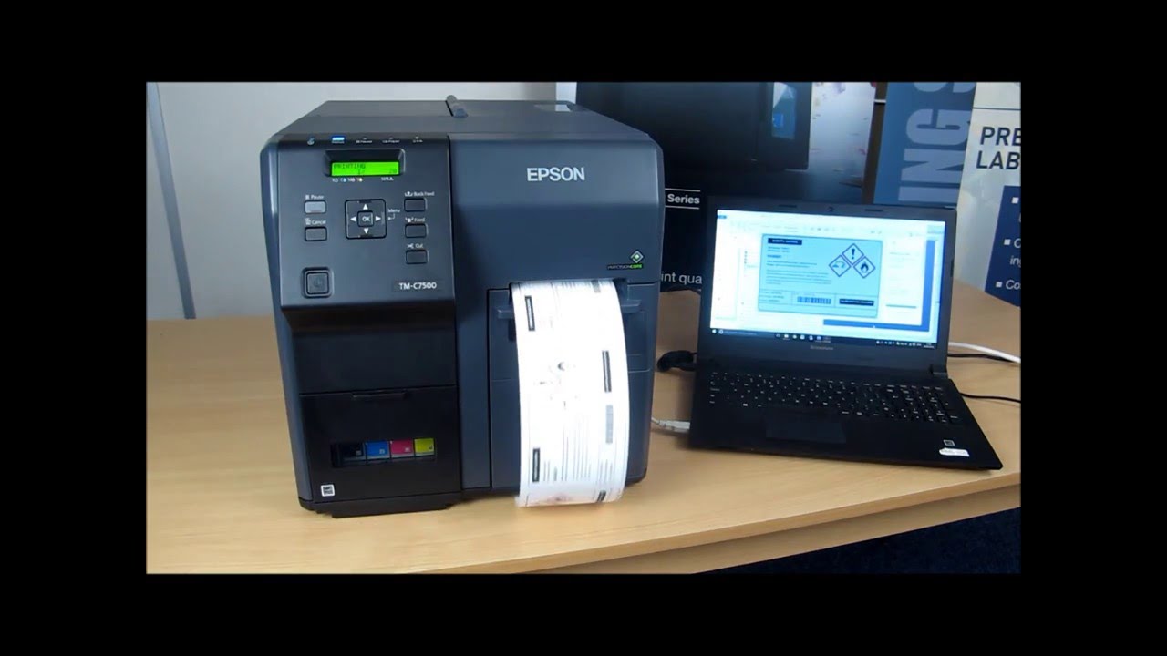 Epson ColorWorks C7500 - In Action - YouTube