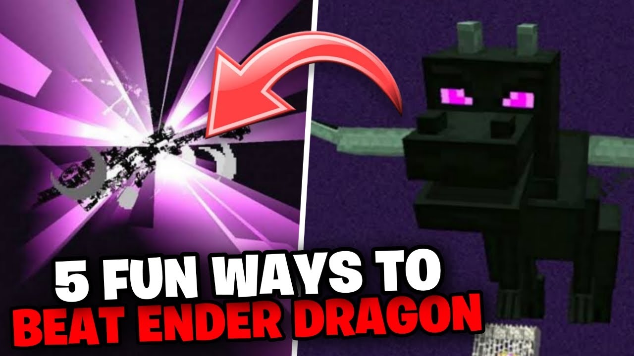 5 FUN WAYS TO BEAT ENDER DRAGON IN MINECRAFT! (1080P HD) - YouTube