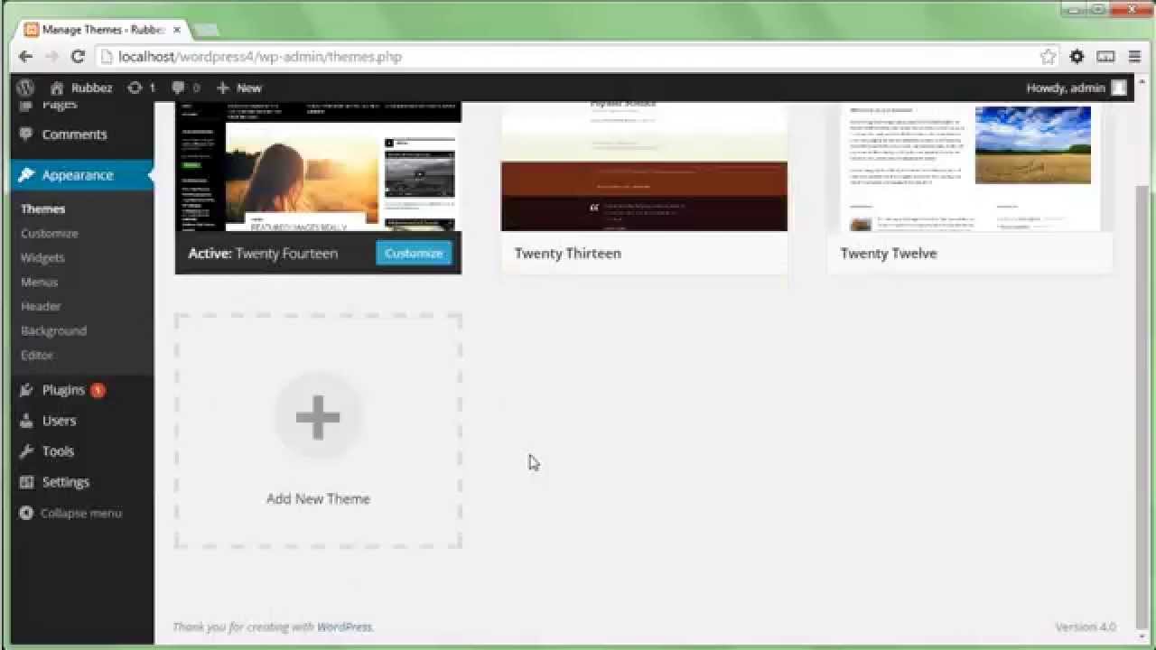 1 install theme - YouTube