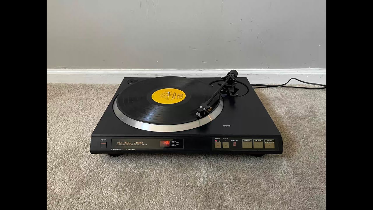 Fisher MT-275 Record Player Turntable - YouTube