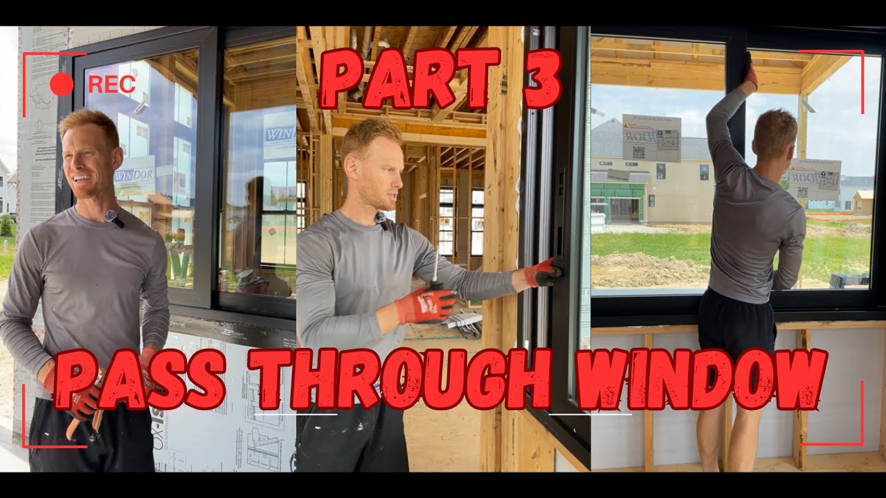 Kitchen Pass Through Sliding Window - Install Part 3 - YouTube