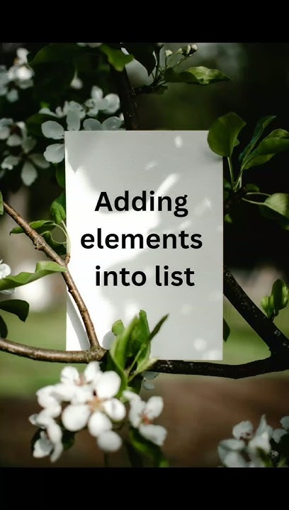Adding elements into list #learnpython #shorts #youtubeshorts #education #python #coding # ...