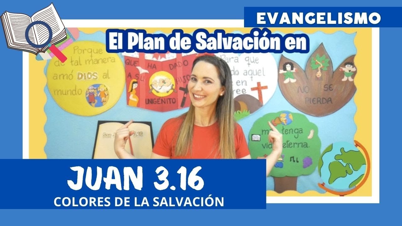 Versículo de Juan 3.16 Los Colores de la Salvación. Plan de Salvación ...