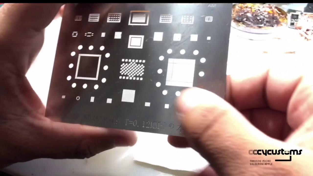 Reballing CPU 6s A9 com Stencil Relife sem base - YouTube