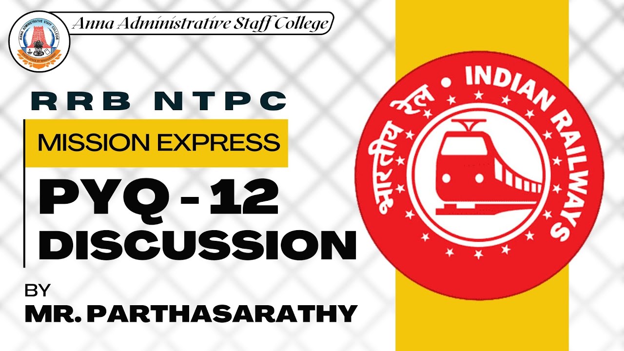 PYQ - 12 | Full Test | Clear RRB NTPC Exam in First Attempt by Mr ...