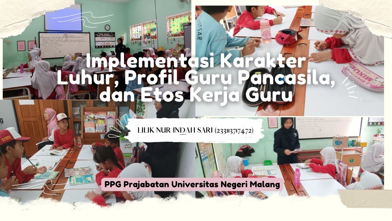 Video Implementasi 'Karakter Luhur Guru, Profil Guru Pancasila, dan ...