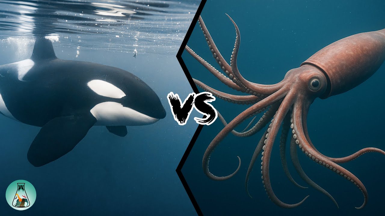 Killer Whale VS Giant Squid - Who Would Win? - YouTube