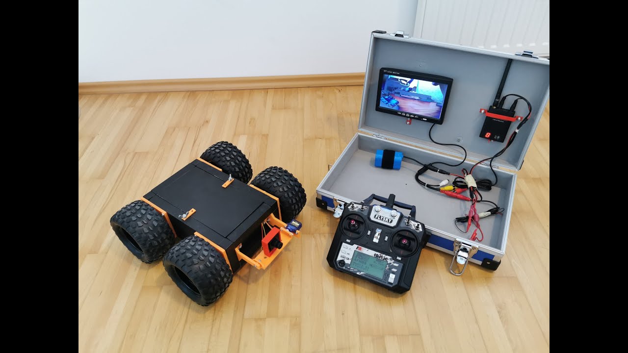 How to install FPV system on a 4WD inspection RC robot - YouTube
