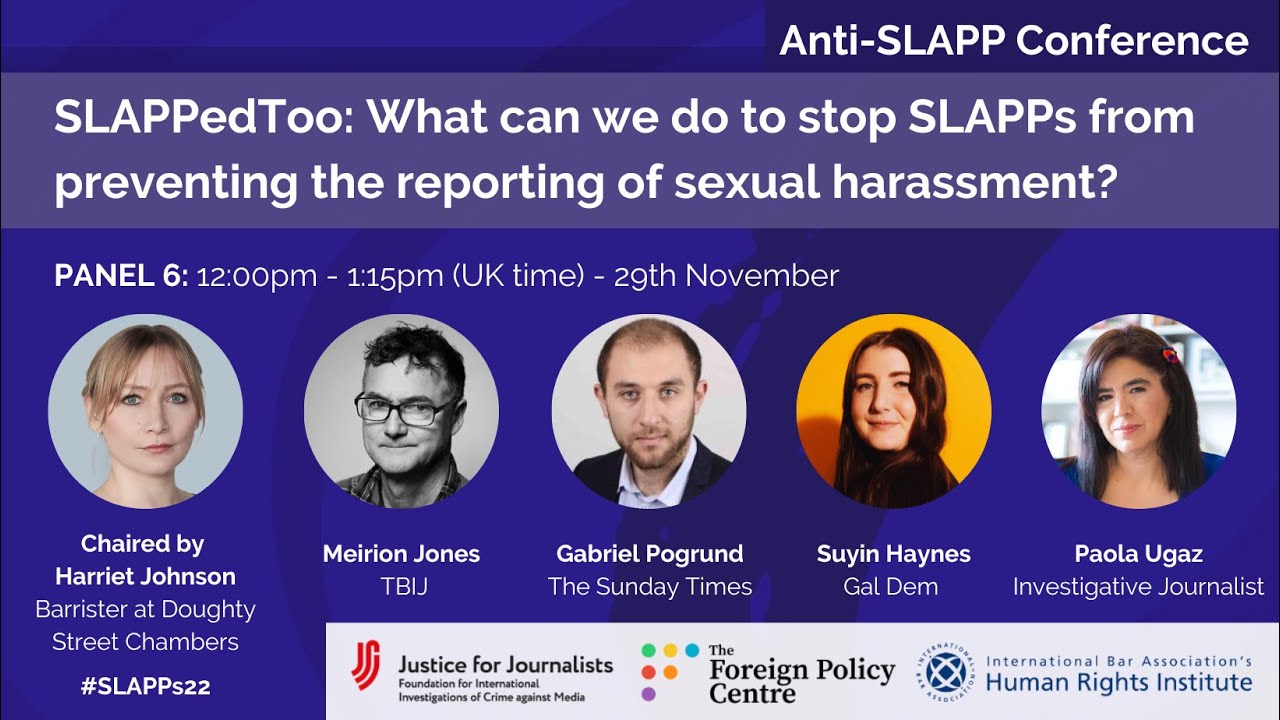 Day 2 Panel 6: What can we do to stop SLAPPS from preventing the ...