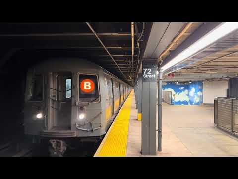 MTA New York City Subway 145th Street Bound Westinghouse R68 (B) Local Train @ 72nd Street - YouTube