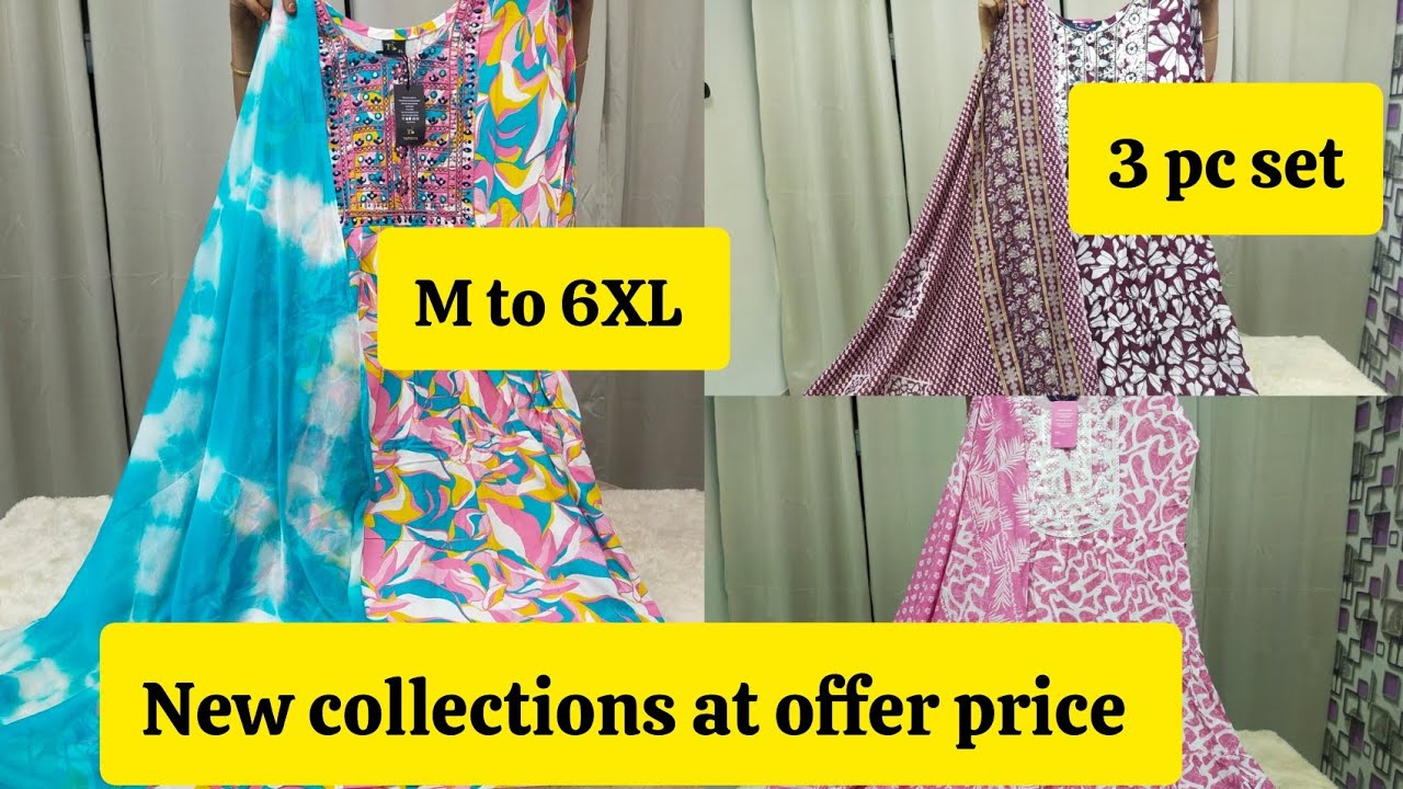 New arrivals/ 3 pc set/ Anarkali model - YouTube