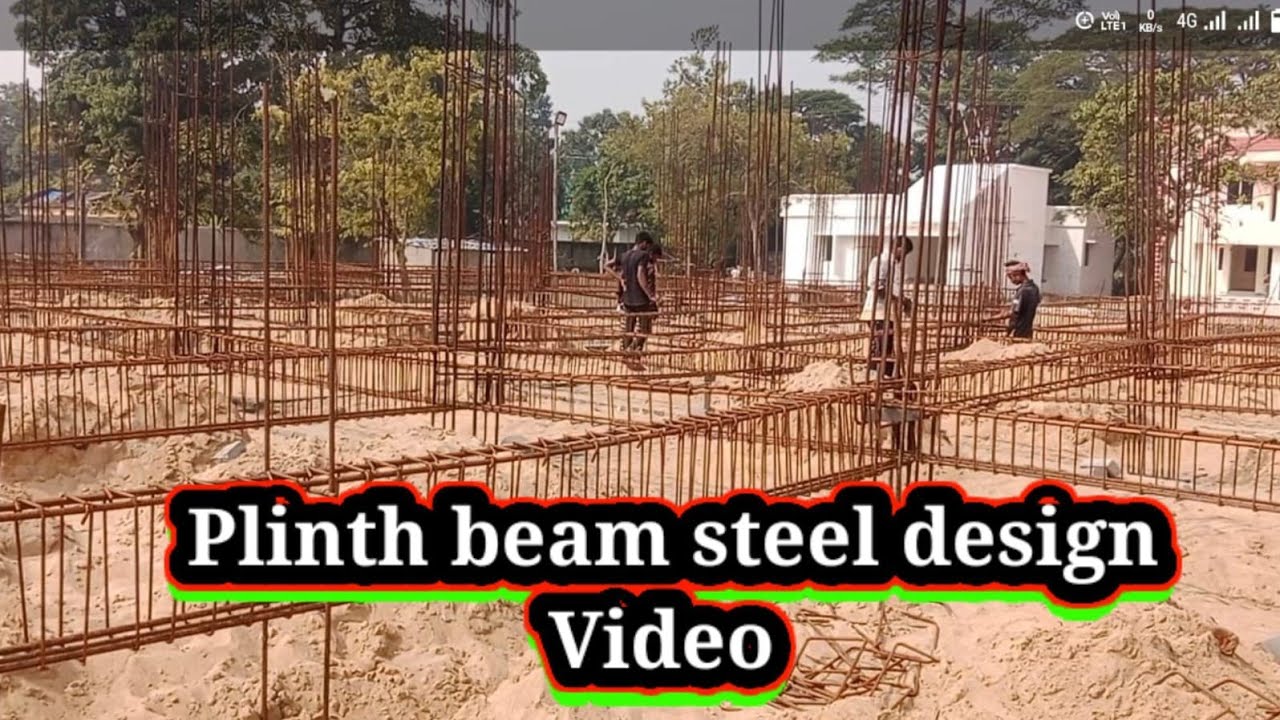 Plinth beam rod design work - YouTube
