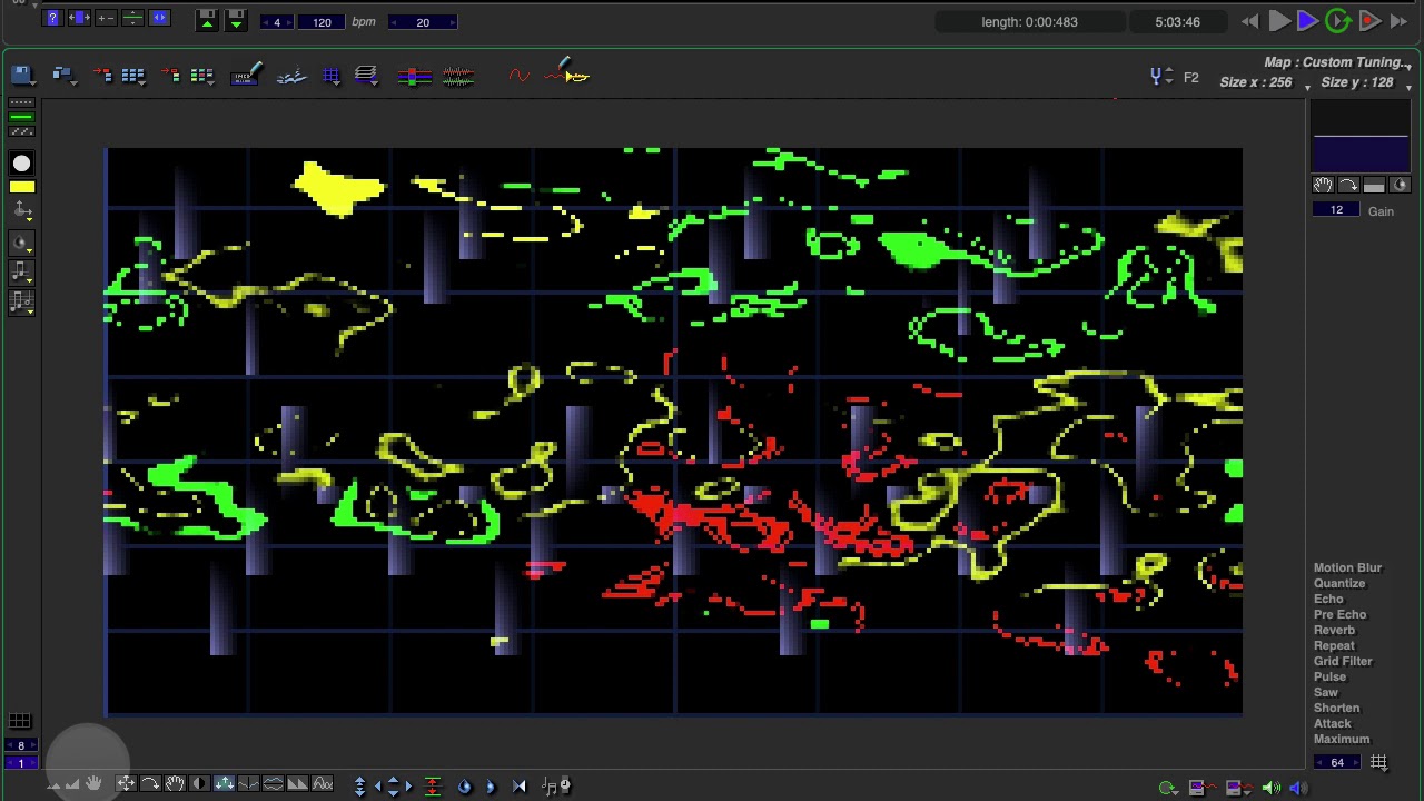 Metasynth Improvisation with Boing Spectrum - YouTube