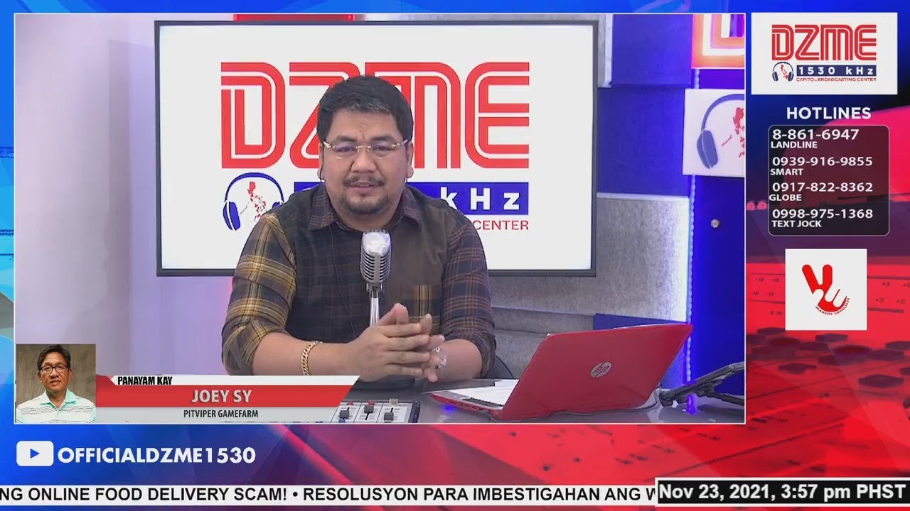 DZME : JOEY SY OF PITVIPER GAMEFARM - YouTube