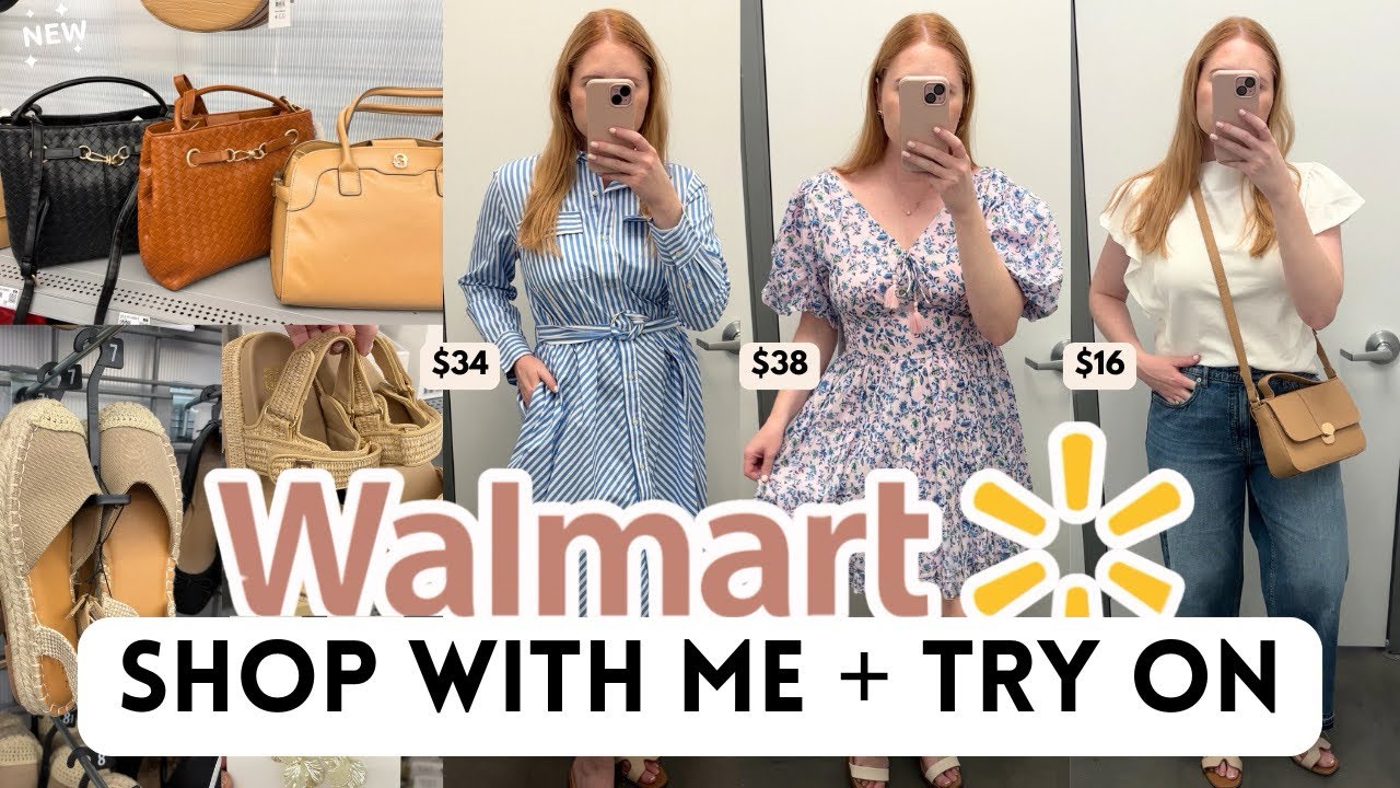 WALMART SHOP WITH ME + DRESSING ROOM TRY ON 🌸 Spring 2025 Walmart ...