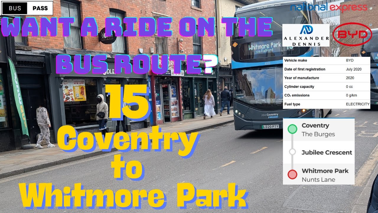 How to Navigate Coventry's Bus Route 15 🚍 From City Centre to Whitmore ...