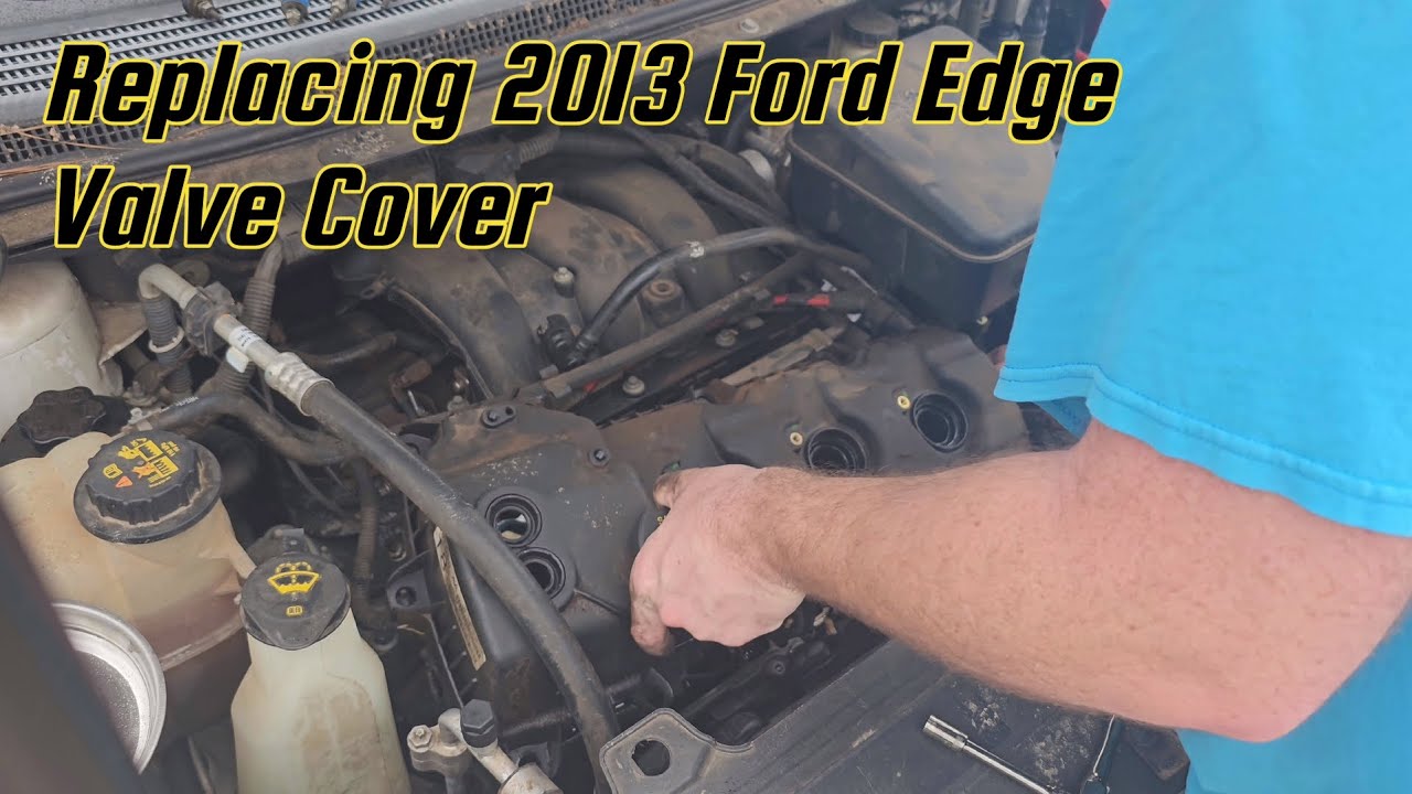 Replacing 2013 Ford Edge Valve Cover - YouTube