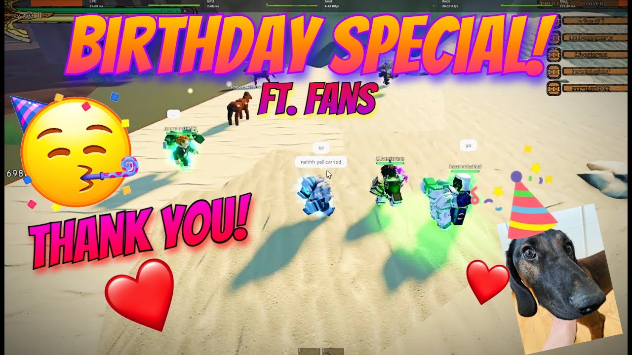[YBA] The Ultimate Birthday Special! 🥳 (Thank You! ) - YouTube