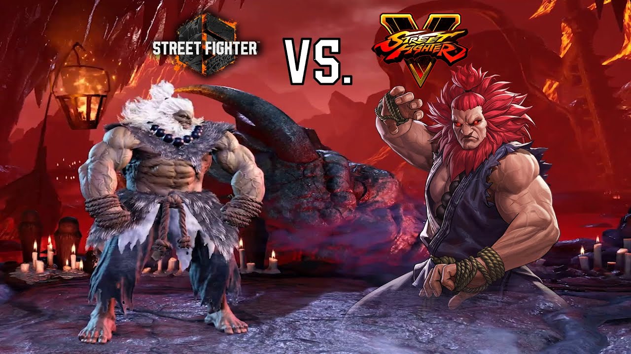 Akuma SF6 & SFV (Some SF4) Moves Comparison Showcase - YouTube