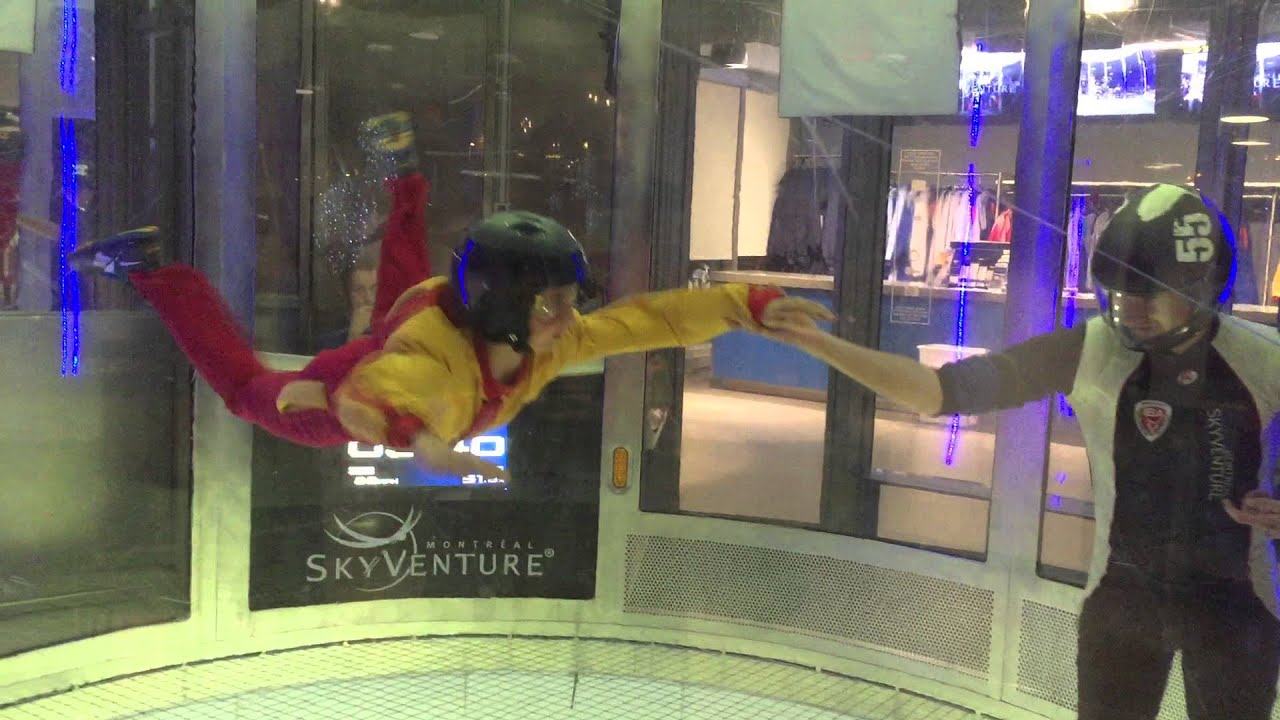 Skydiving Simulator Montreal - YouTube