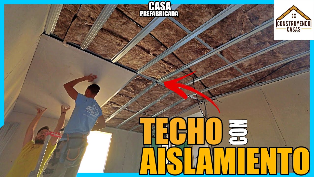 🔶 TECHO INCLINADO de YESO LAMINADO 🔶 CIELORRASO Pladur, cartón yeso ...