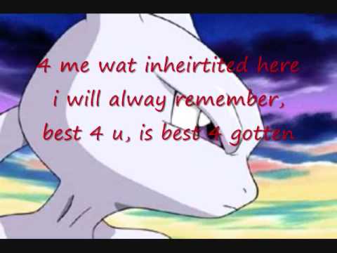 Mewtwo: This Can Not Be My Destiny (Mewtwo's Script from 'Mewtwo ...