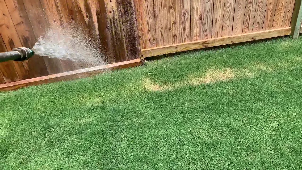 Cleaning cedar fence - YouTube