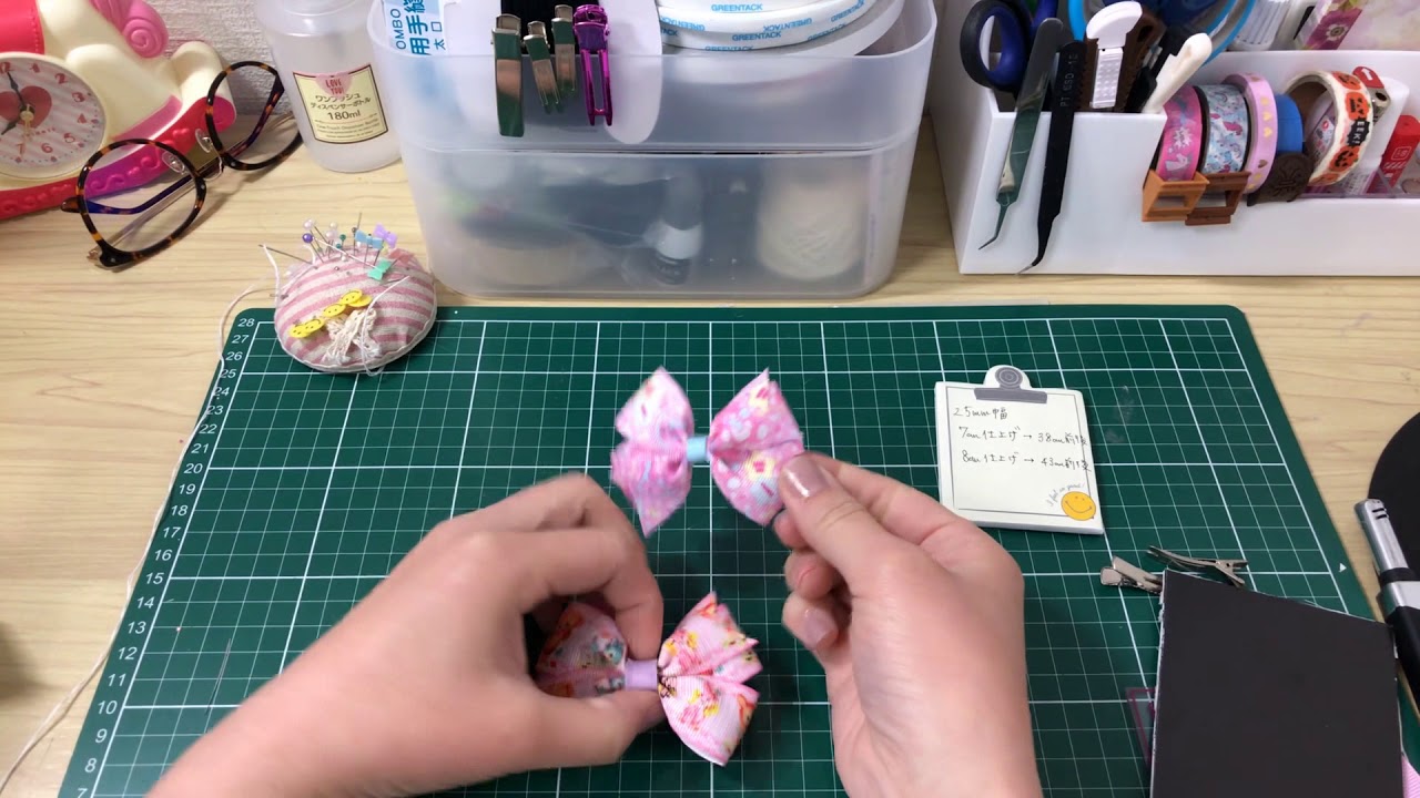 How to make ribbon #37(minipinweel) - YouTube