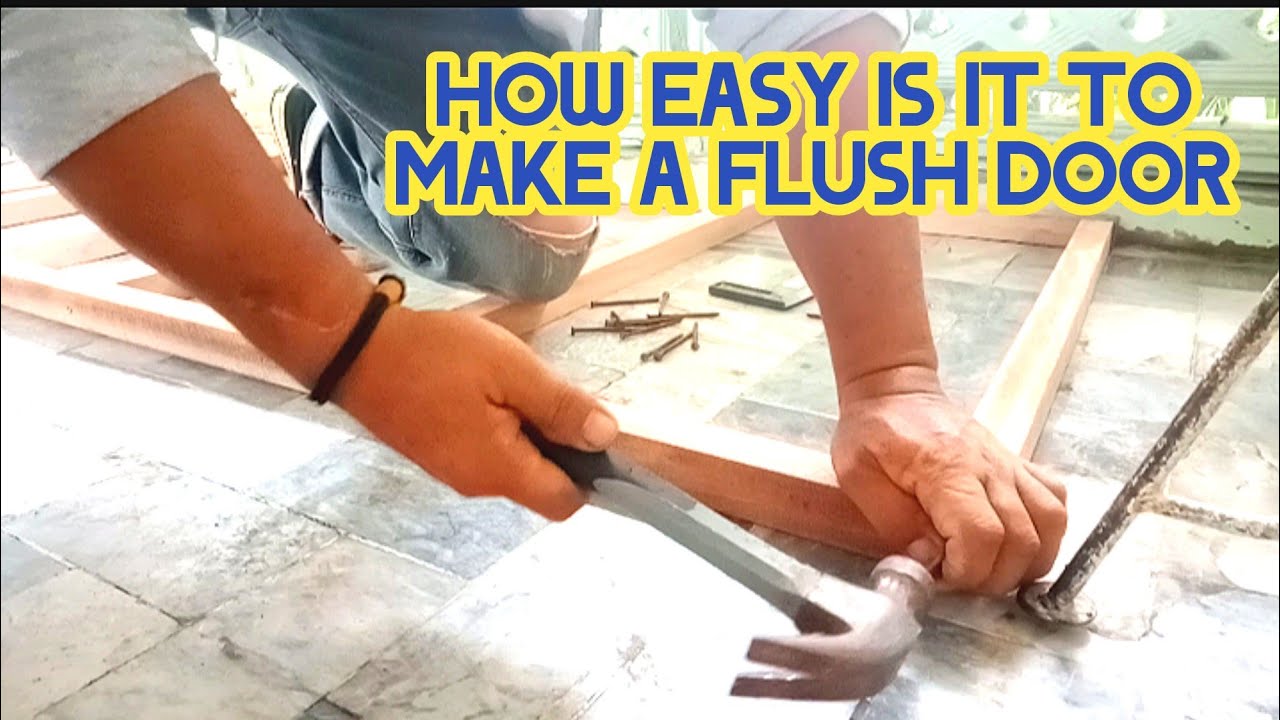 HOW TO MAKE FLUSH DOOR WITH GI PLAIN SHEET #diy #flushdoors # ...