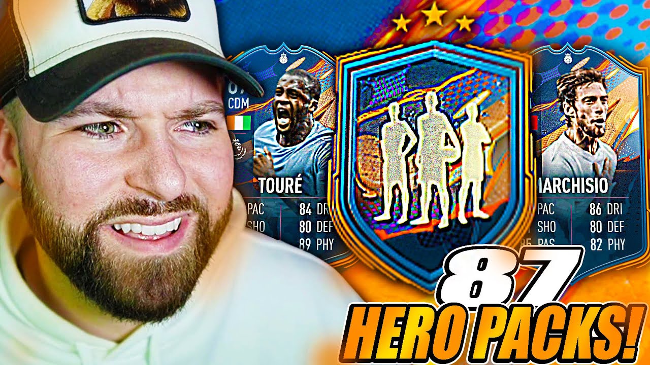 30x MORE 87 MAX OVR HERO PACKS! - YouTube