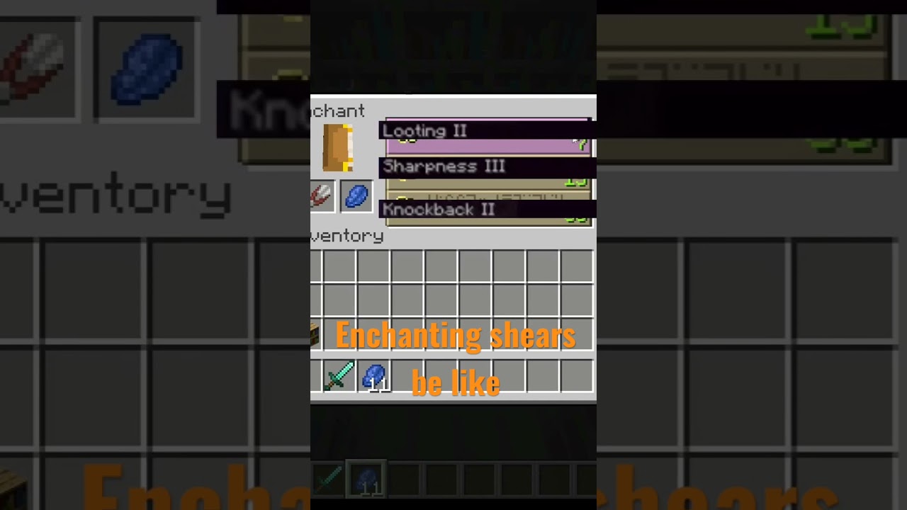 Enchanting shears be like #shorts - YouTube