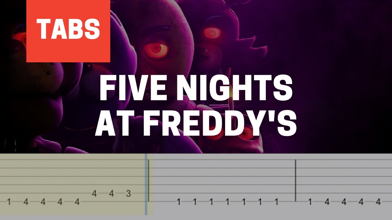Five Nights At Freddy's Easy Guitar Tabs - YouTube
