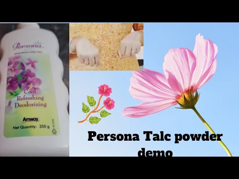 Amway persona Talc powder ka demo #Review #personal care powder - YouTube