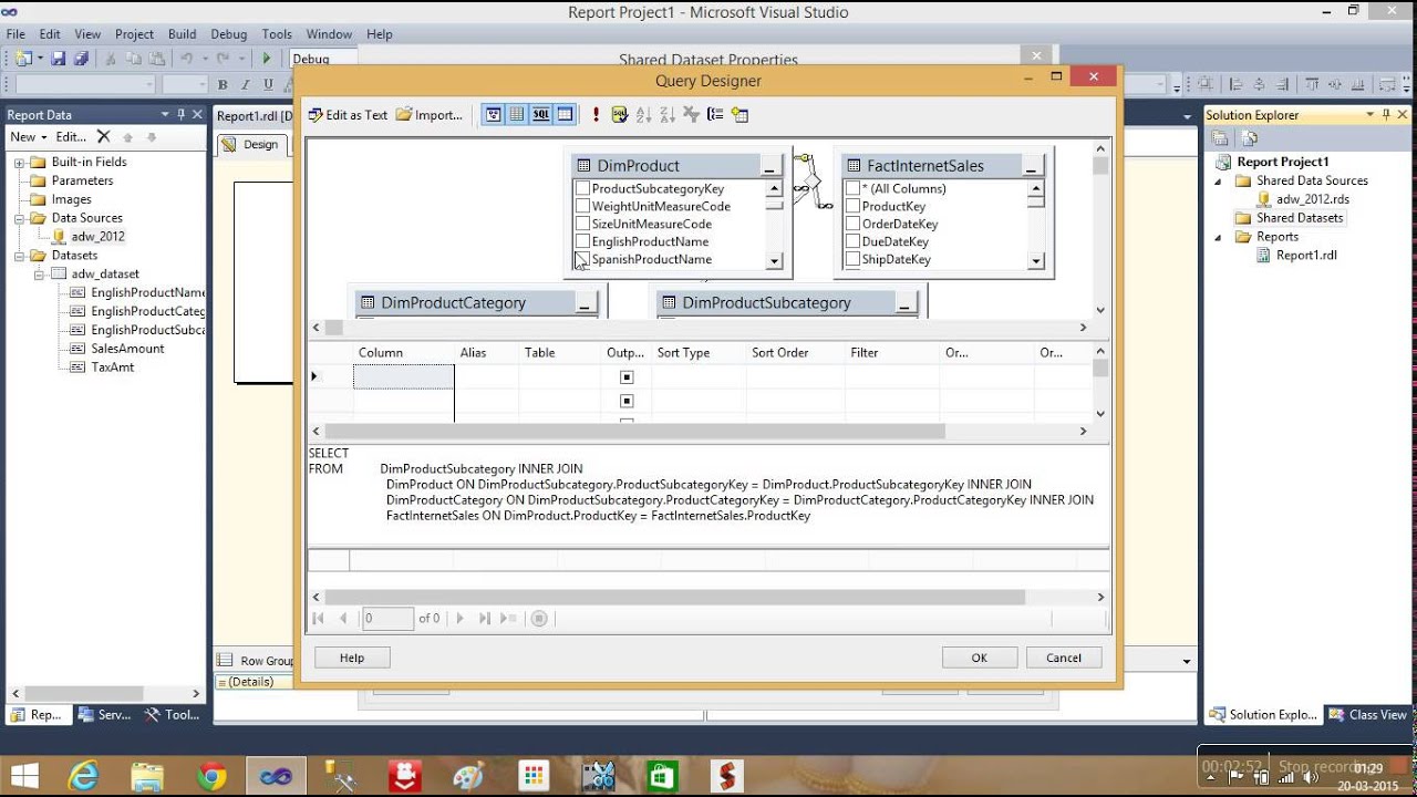 How To Create Shared Data Source And Shared Datasets In Ssrs Video2 Youtube