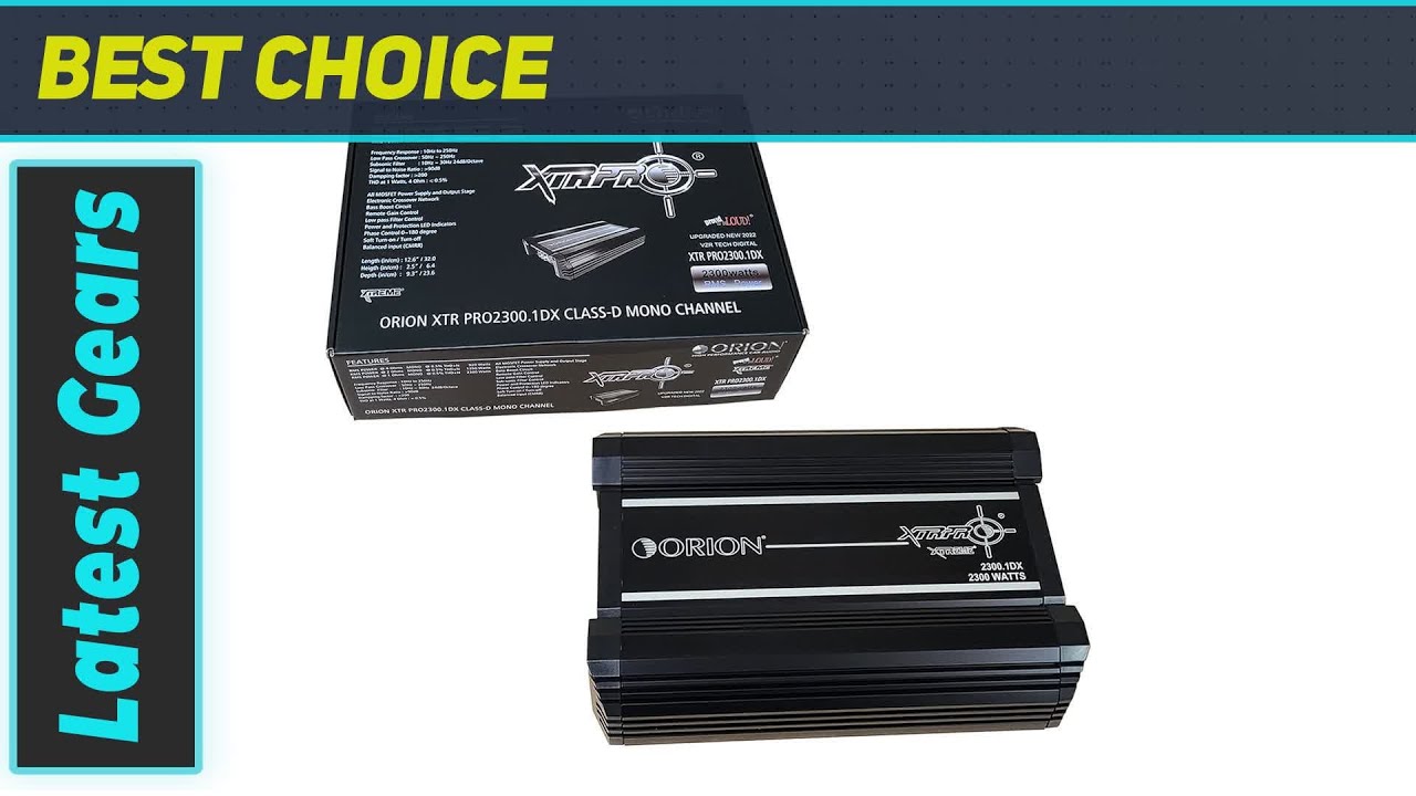 Orion XTR PRO 2300.1DX Amplifier: Unleashing Power and Precision. - YouTube
