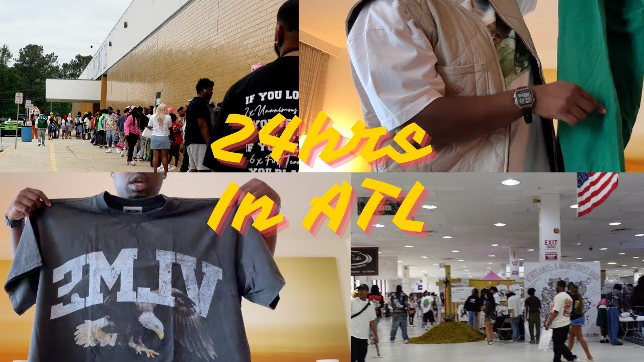 24hrs In ATL | Atlanta Streetwear Market | Solo Road Trip - YouTube