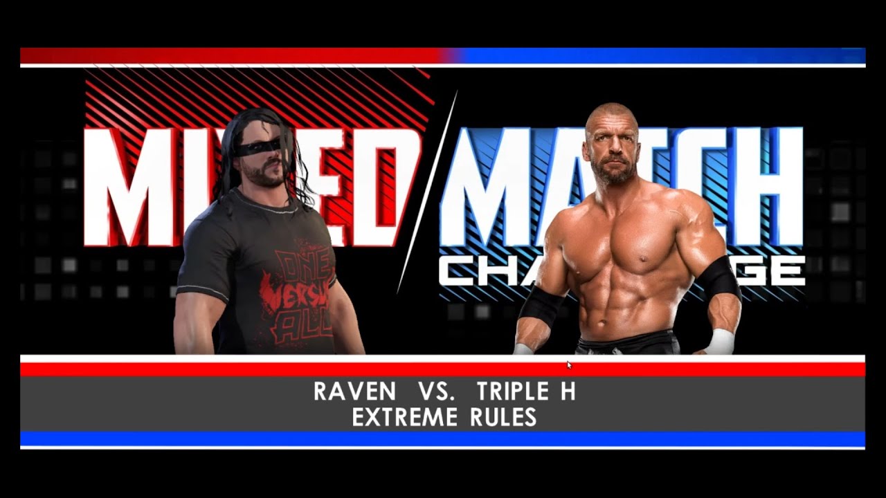 WWE2K22: Raven vs HHH - Hardcore Rules - YouTube