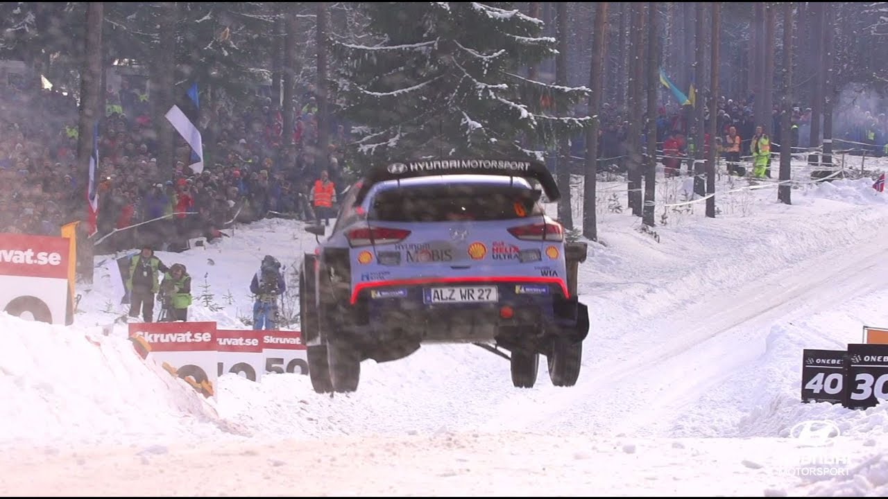 Rally Sweden Best of: Jumps - Hyundai Motorsport 2018 - YouTube